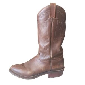 Tony Lama | Shoes | Vintage Usa Tony Lama Style 43 Brown Cognac Roper ...